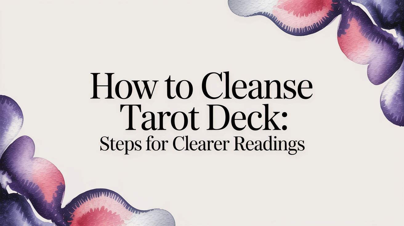 how to cleanse tarot deck: steps for clearer readings